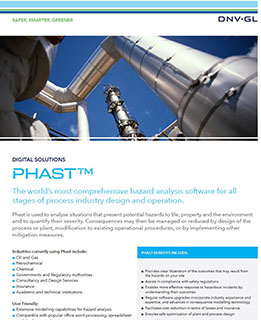 Process hazard analysis / consequence analysis - Phast