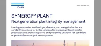 Plant integrity management / plant maintenance software - Synergi Plant